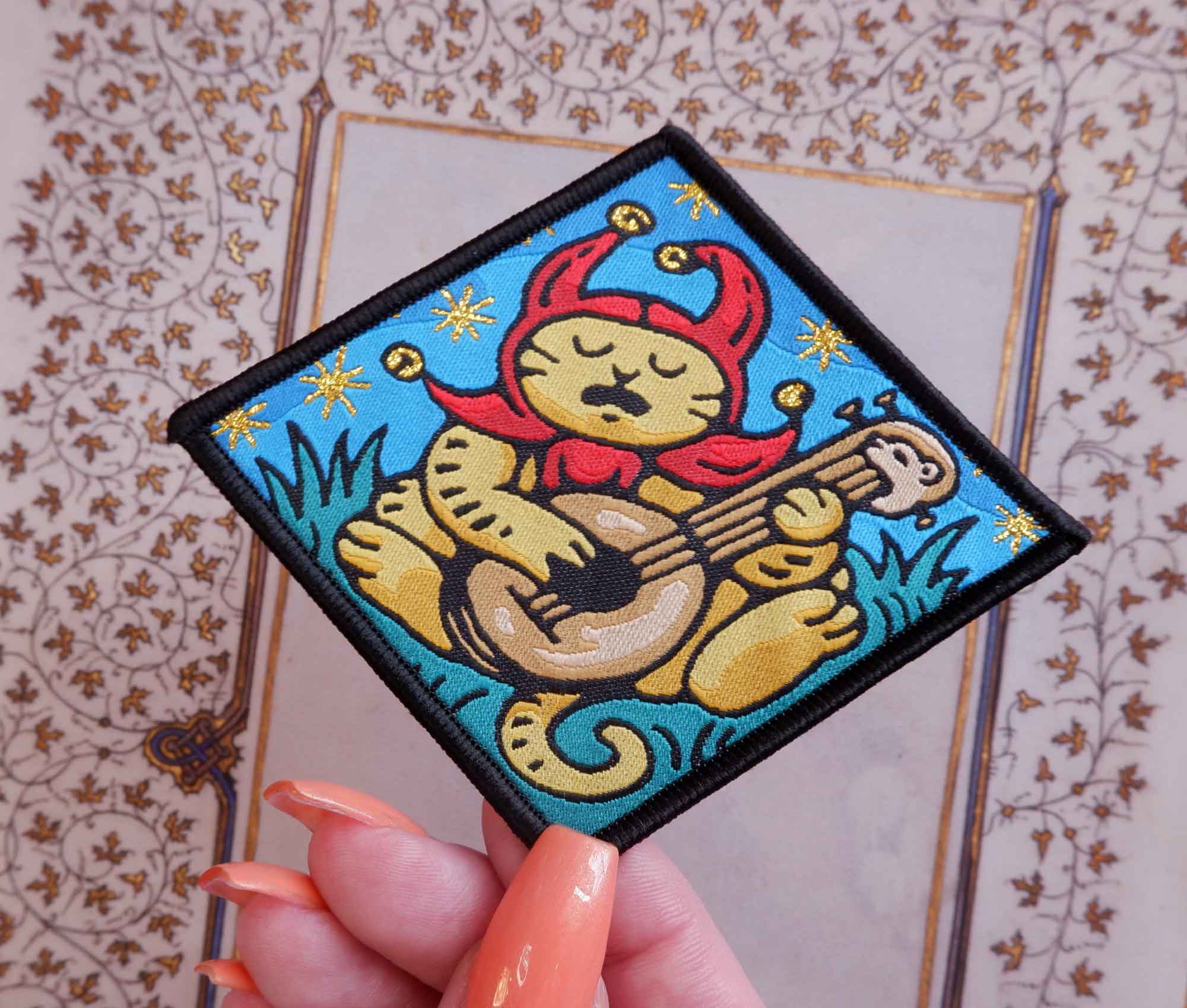 Sad Jester Cat - Woven Patch – Purrgatory